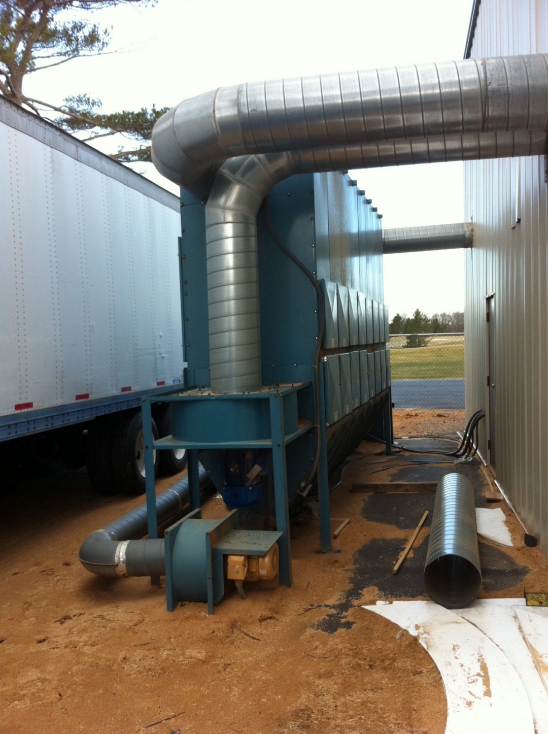 SOLD Belfab NBM 8 Dust Transfer (13,200 CFM) Shaker Baghouse Used Dust ...